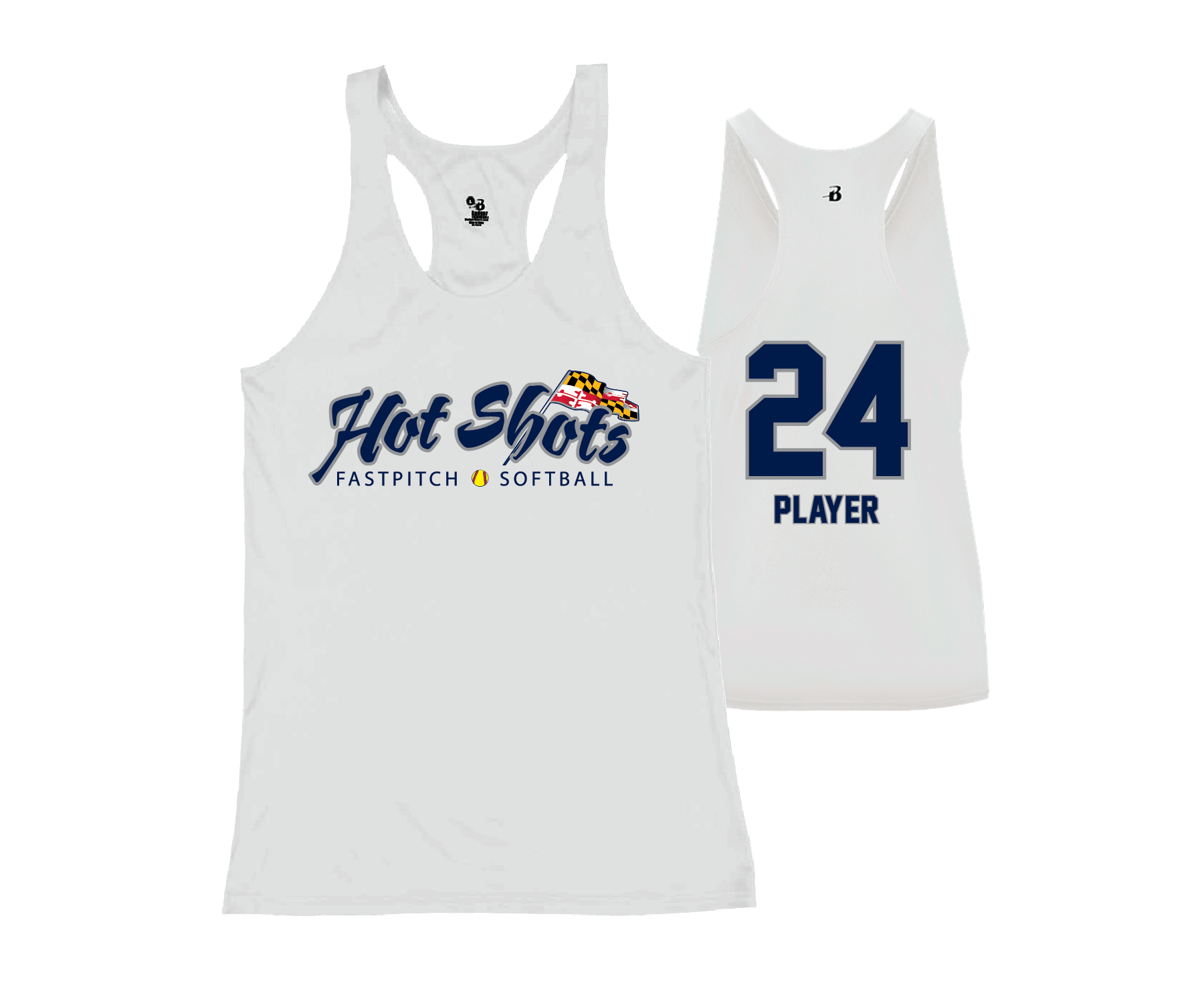 Hot Shots - DTF | Women's Performance Racerback – eShore Sports