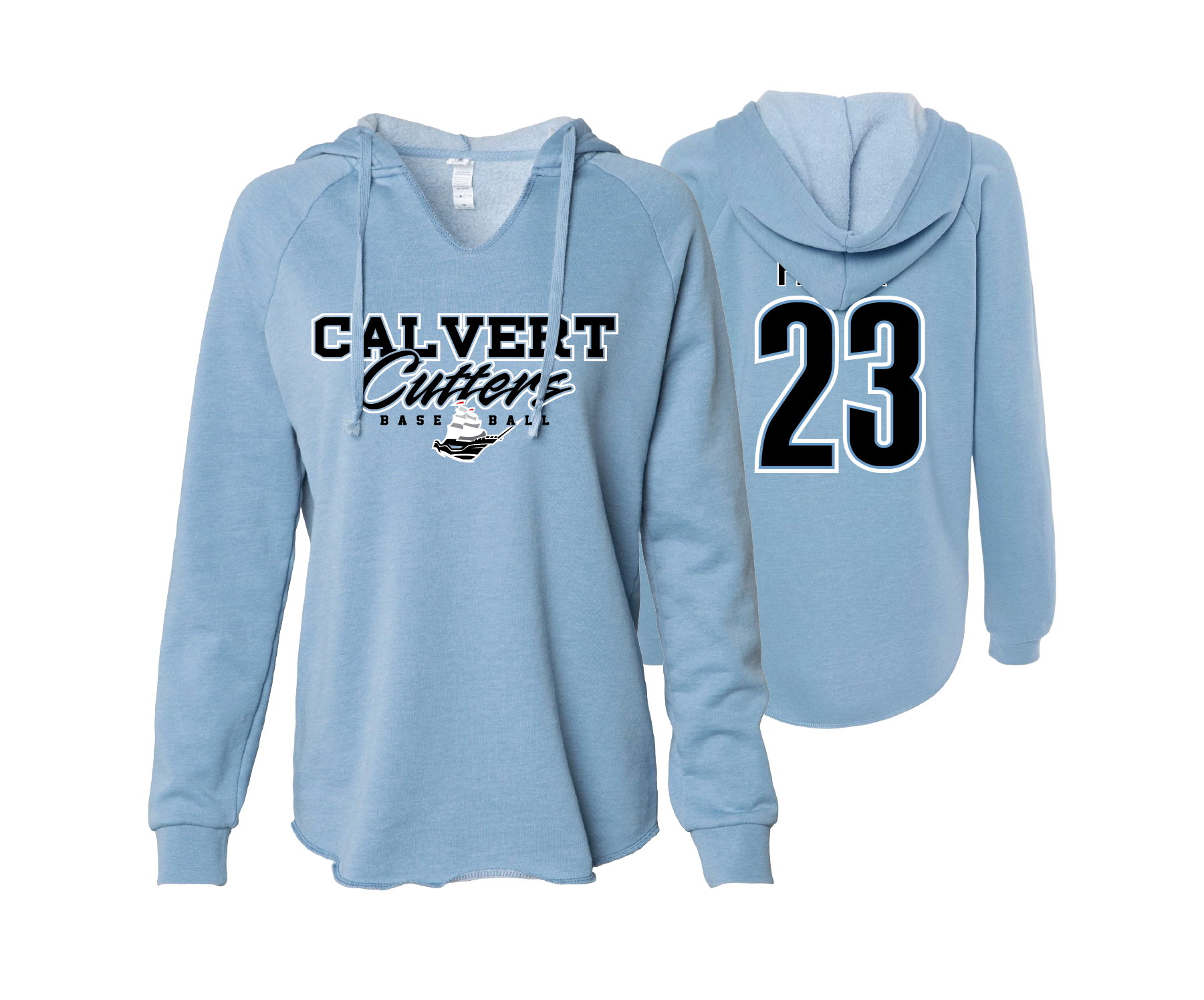 Calvert Cutters - DTF | Women's Wave Wash Hoodie – eShore Sports