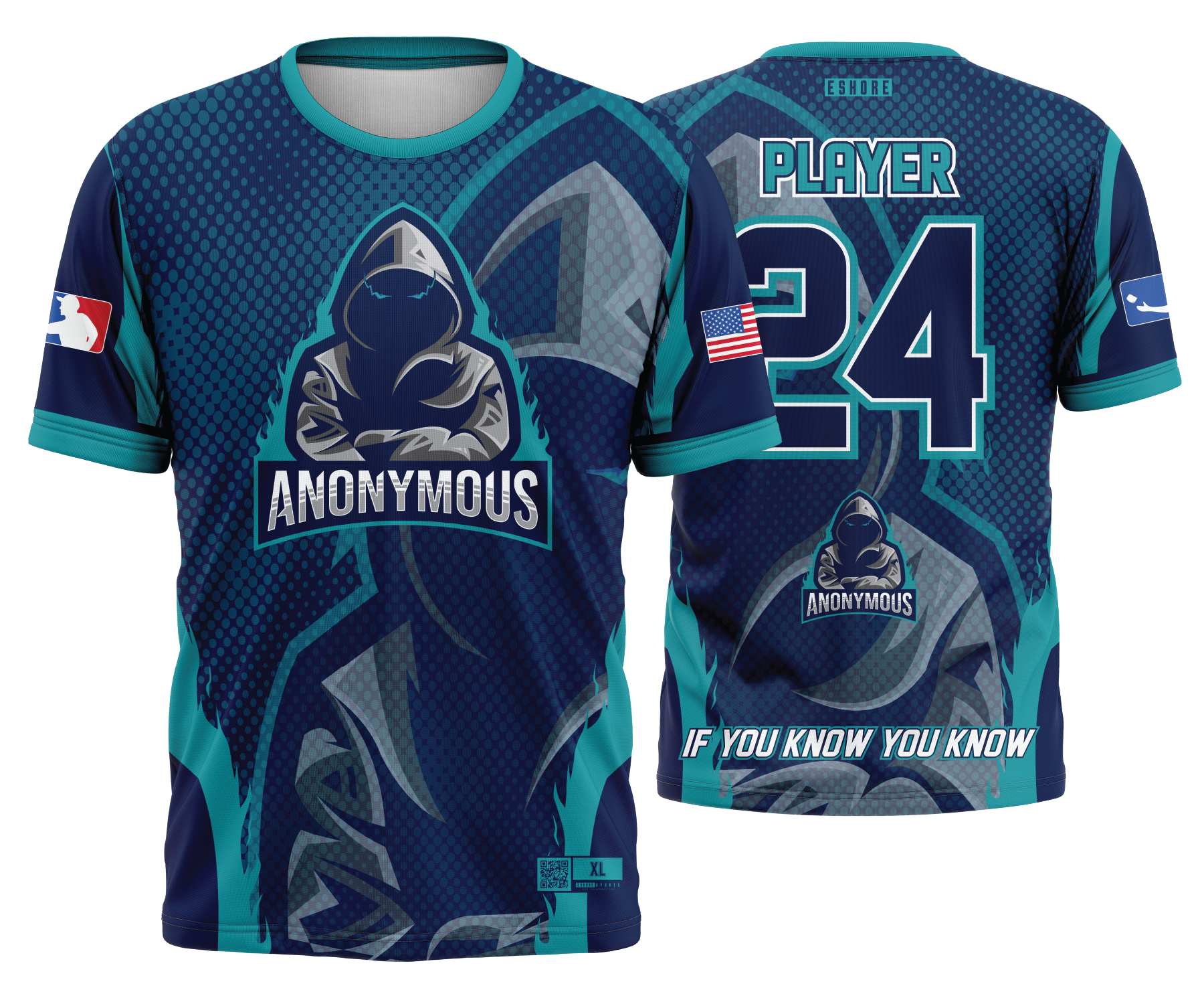 Anonymous Cornhole - BLUE - FDS | Jersey – eShore Sports