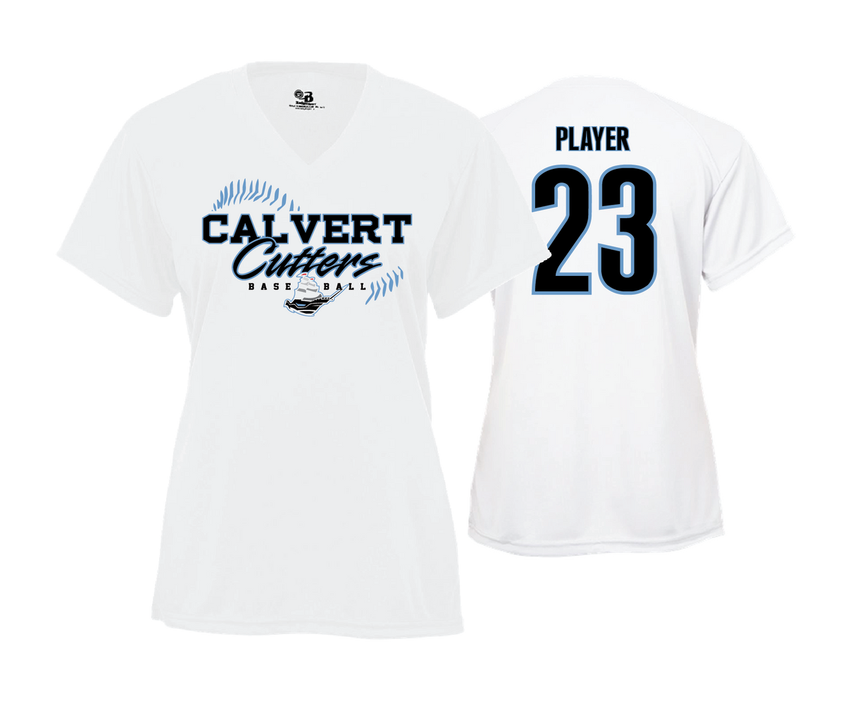 Calvert Cutters - DTF | Women's Short Sleeve V-Neck Performance Tee ...