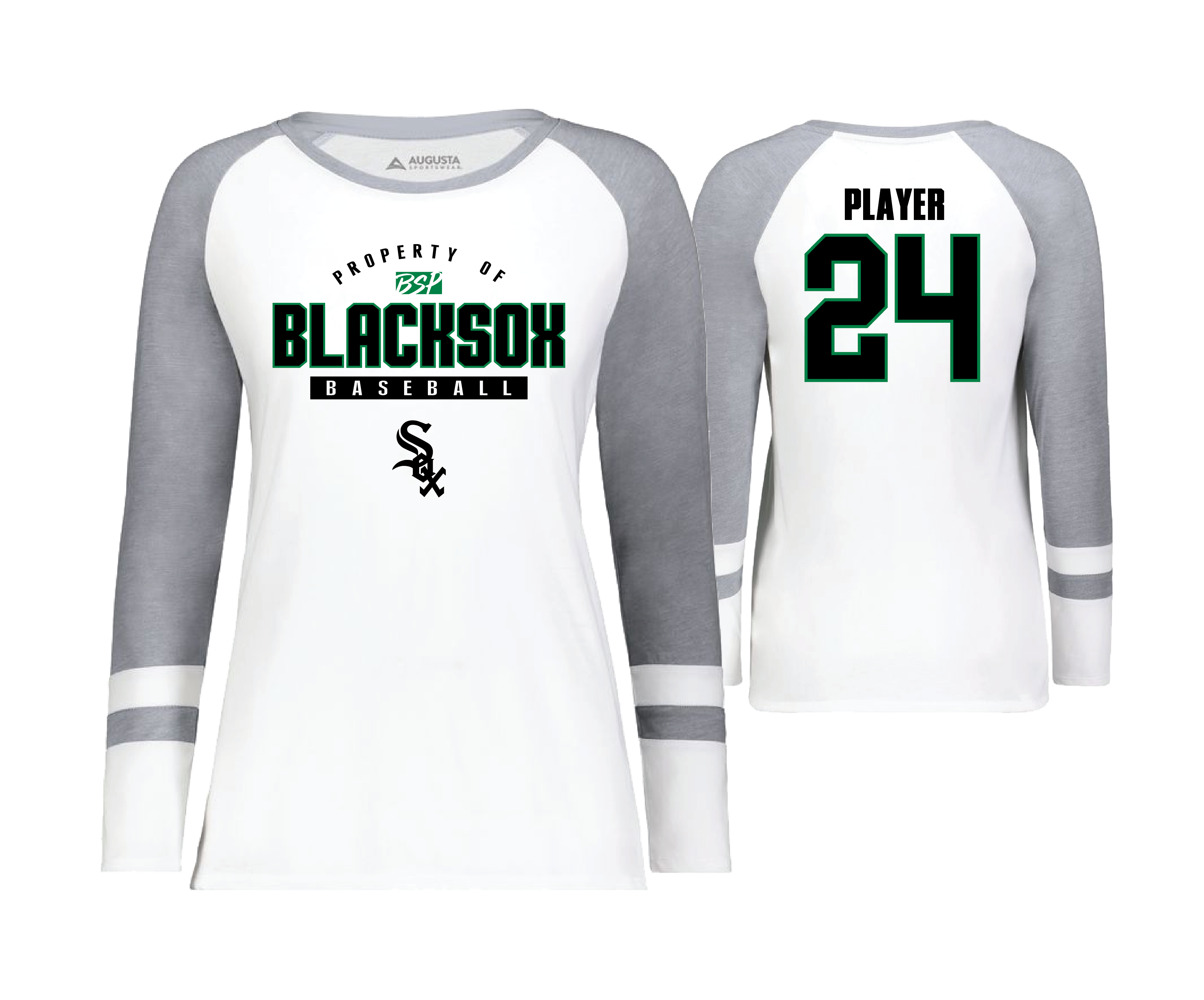 Bigbie Black Sox Mom-LS Baseball Tee– eShore Sports