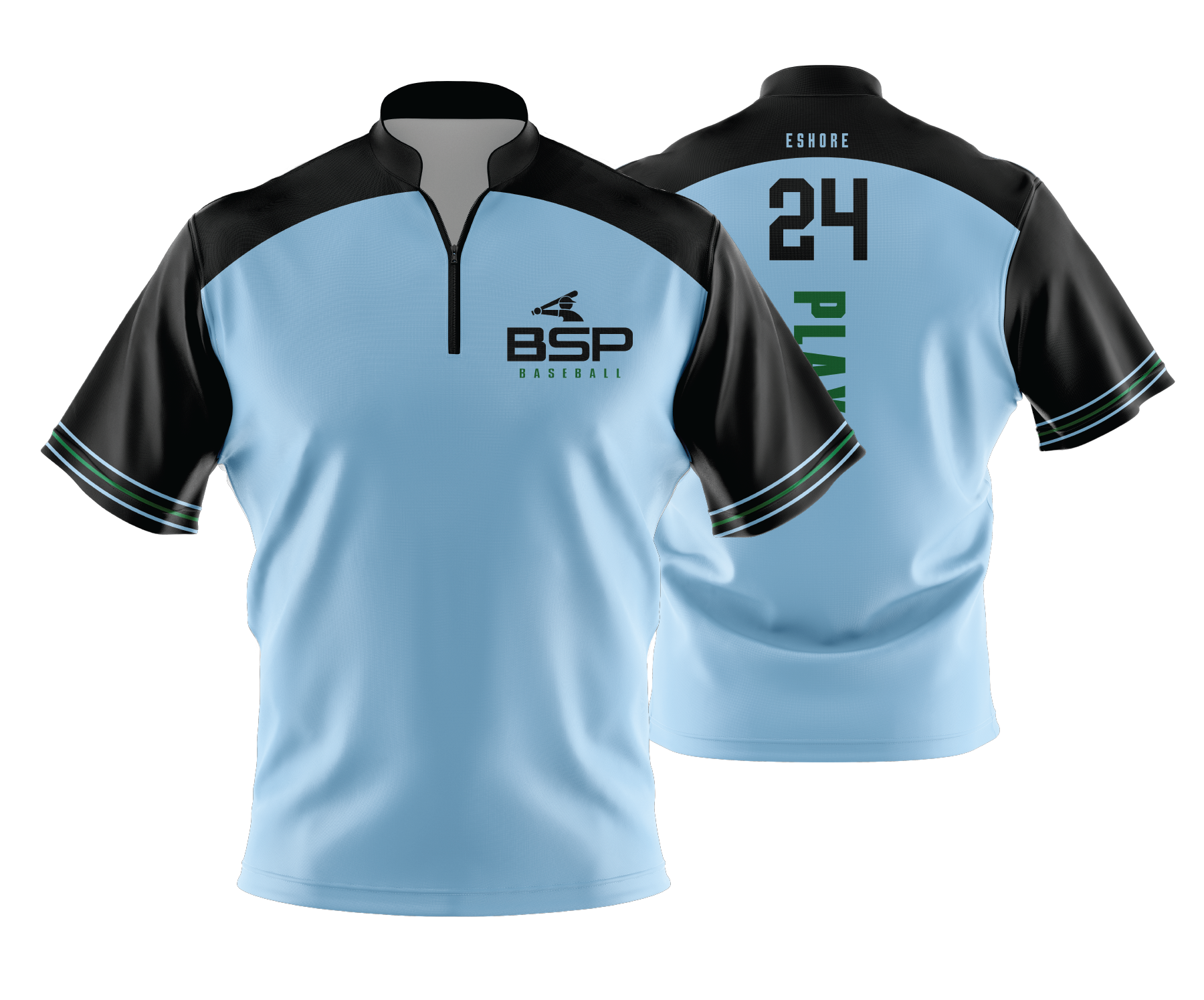 BSP Blacksox - FDS | Unisex Short Sleeve 1/4 Zip BP Jacket– eShore Sports