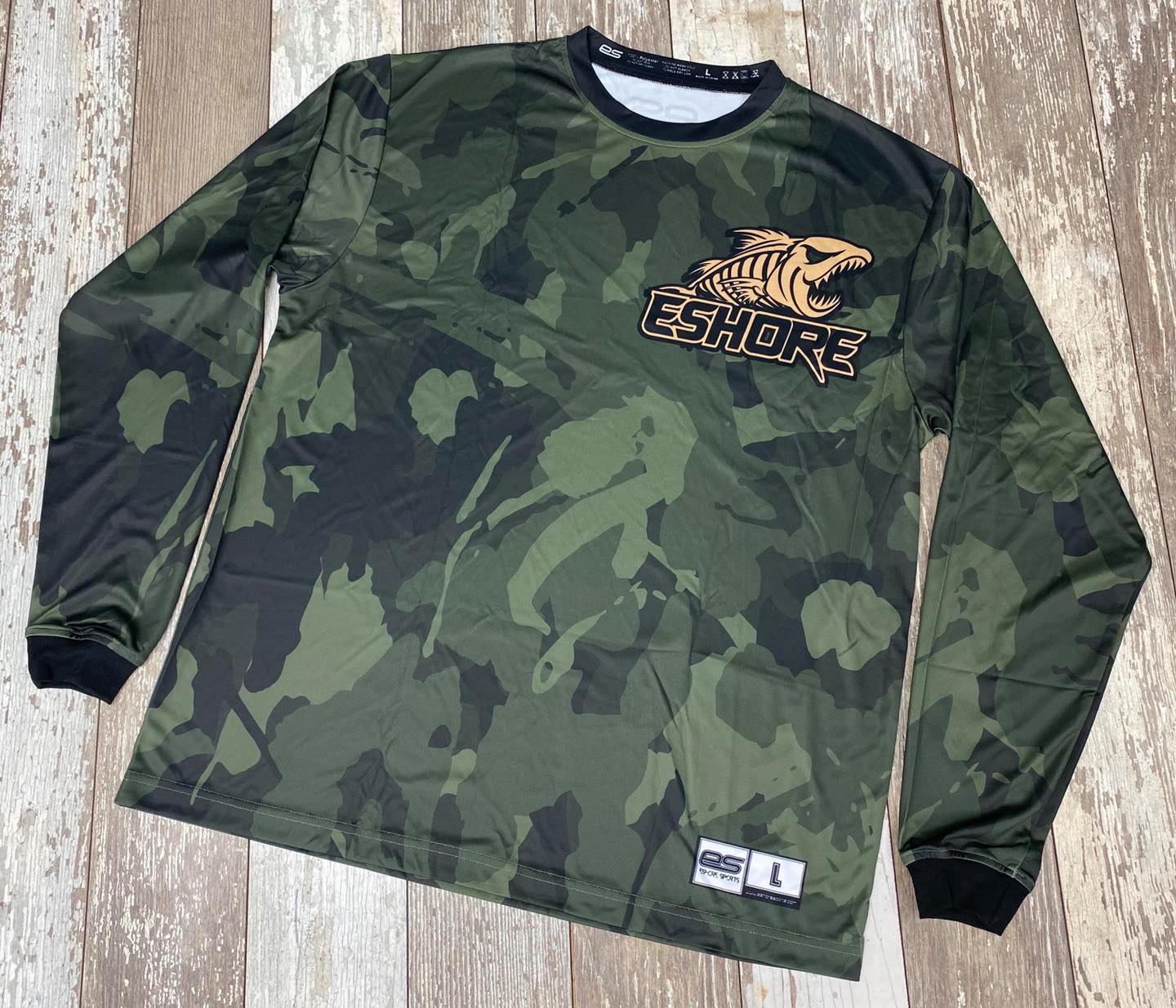 eShore Fishing - Camo Longsleeve – eShore Sports